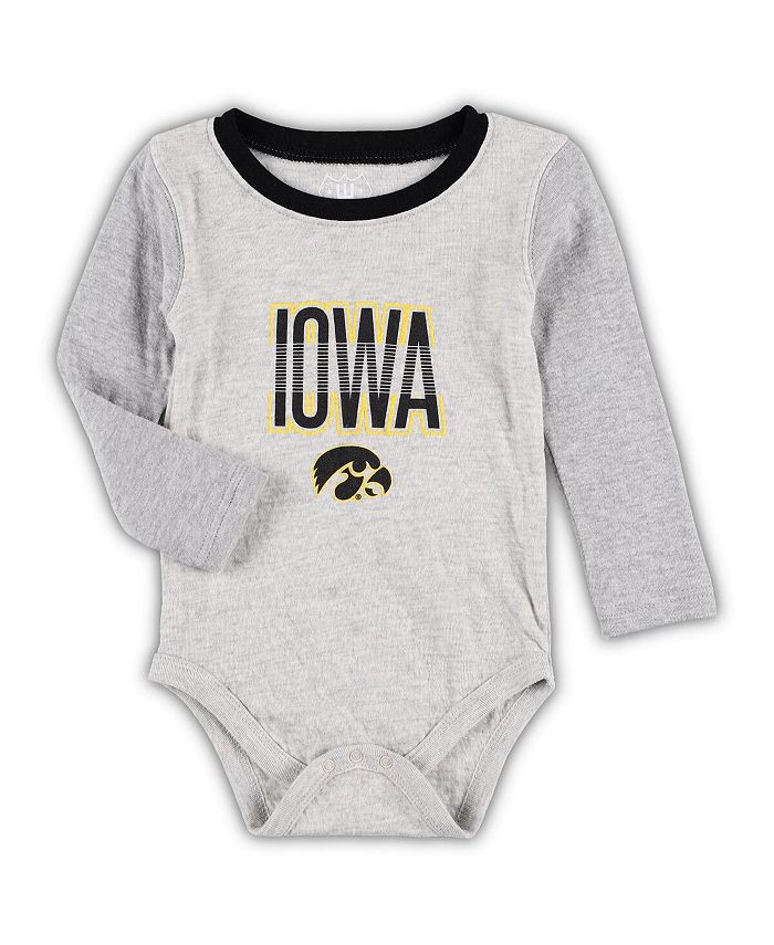 Wes & Willy Infant Boys and Girls Heather Gray Iowa Hawkeyes Jie Jie ...