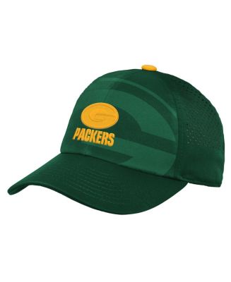 Youth Boy's and Girls Green Green Bay Packers Tailgate Adjustable Hat ...