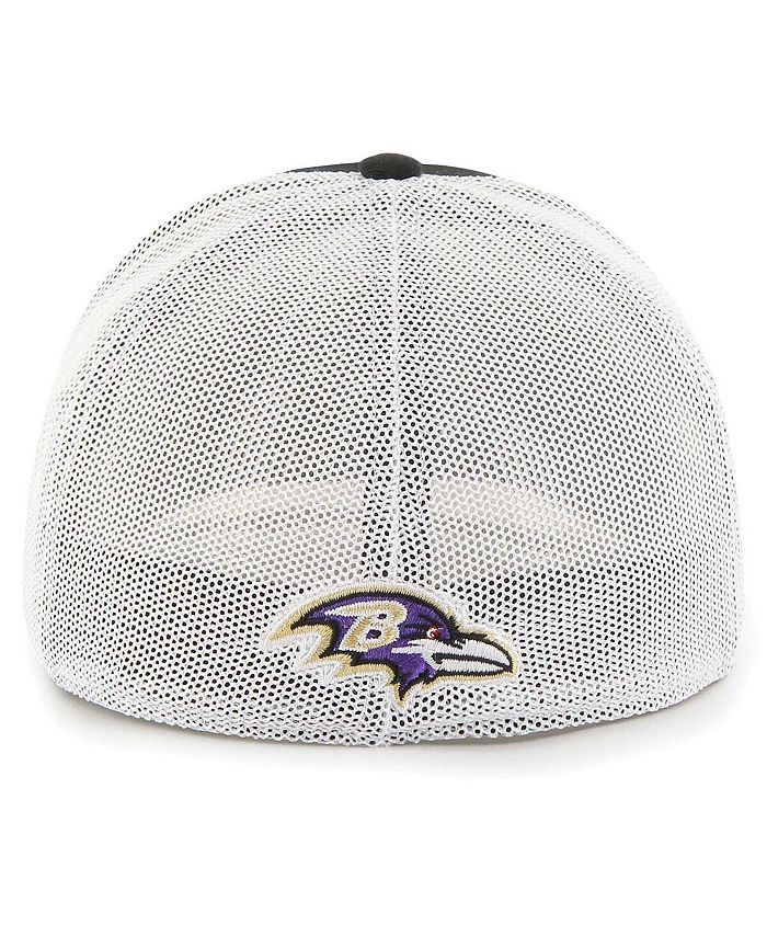 '47 Brand Men's Black Baltimore Ravens Leather Head Flex Hat - Macy's
