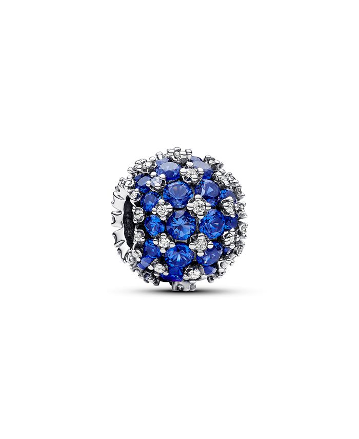 Pandora Cubic Zirconia Pave Round Charm - Macy's