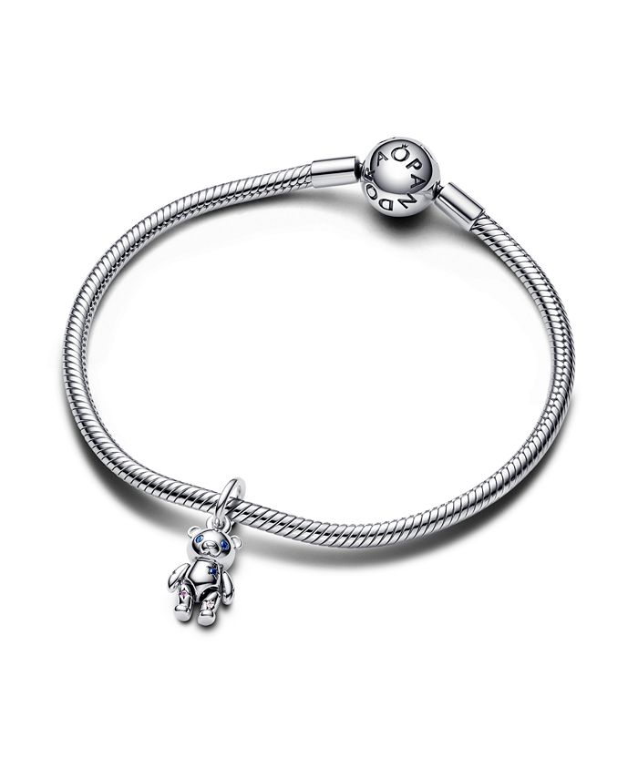 Pandora Cubic Zirconia Movable Teddy Bear Dangle Charm - Macy's
