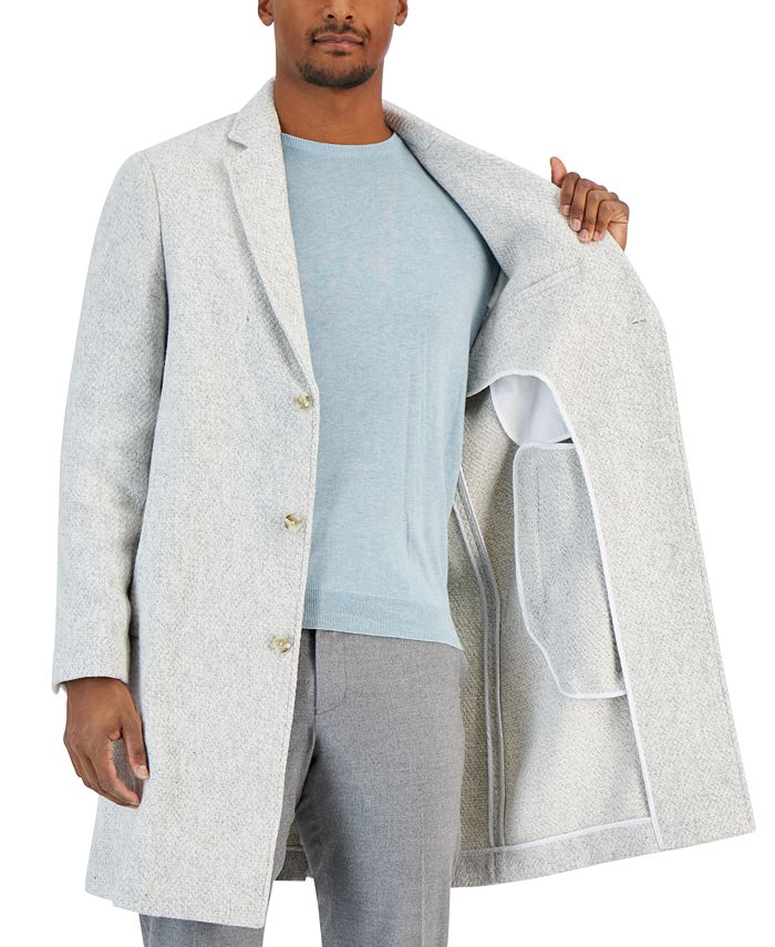 Alfani Men's Bruno Regular-Fit Textured Coat, Created for Macy's - Macy's