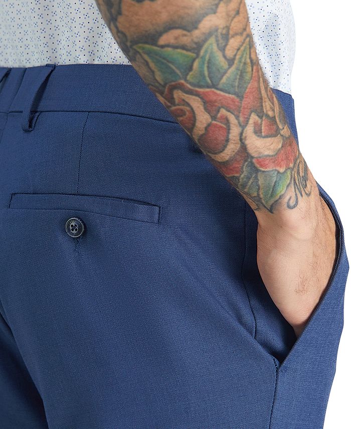Kenneth Cole Reaction Men's Slim-Fit Stretch Dress Pants, Created for ...