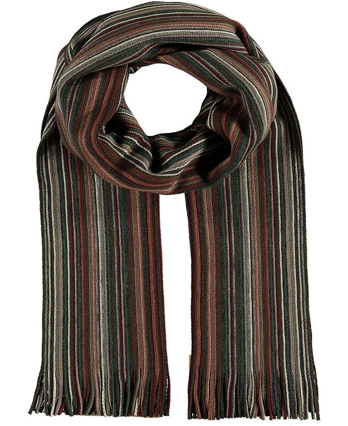 V. Fraas Men's Mini Stripes Raschel Scarf - Macy's