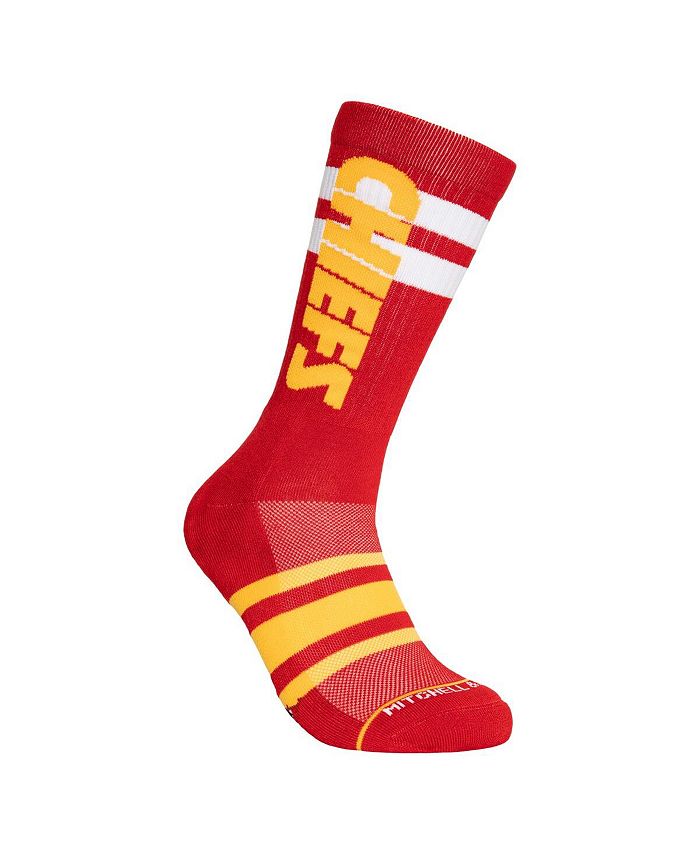 Mitchell & Ness Men's and Women's Kansas City Chiefs Lateral Crew Socks ...
