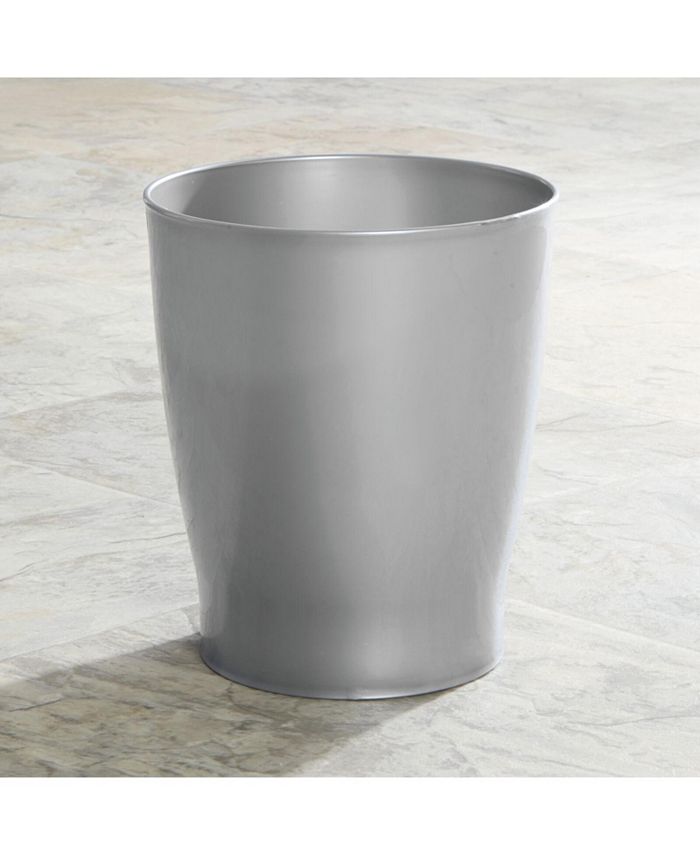 mDesign Round Bathroom Trash Can Wastebasket - Macy's