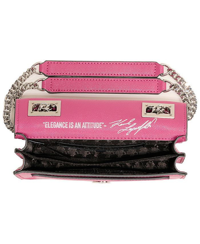 KARL LAGERFELD PARIS Corrine Embellished Leather Shoulder Bag - Macy's