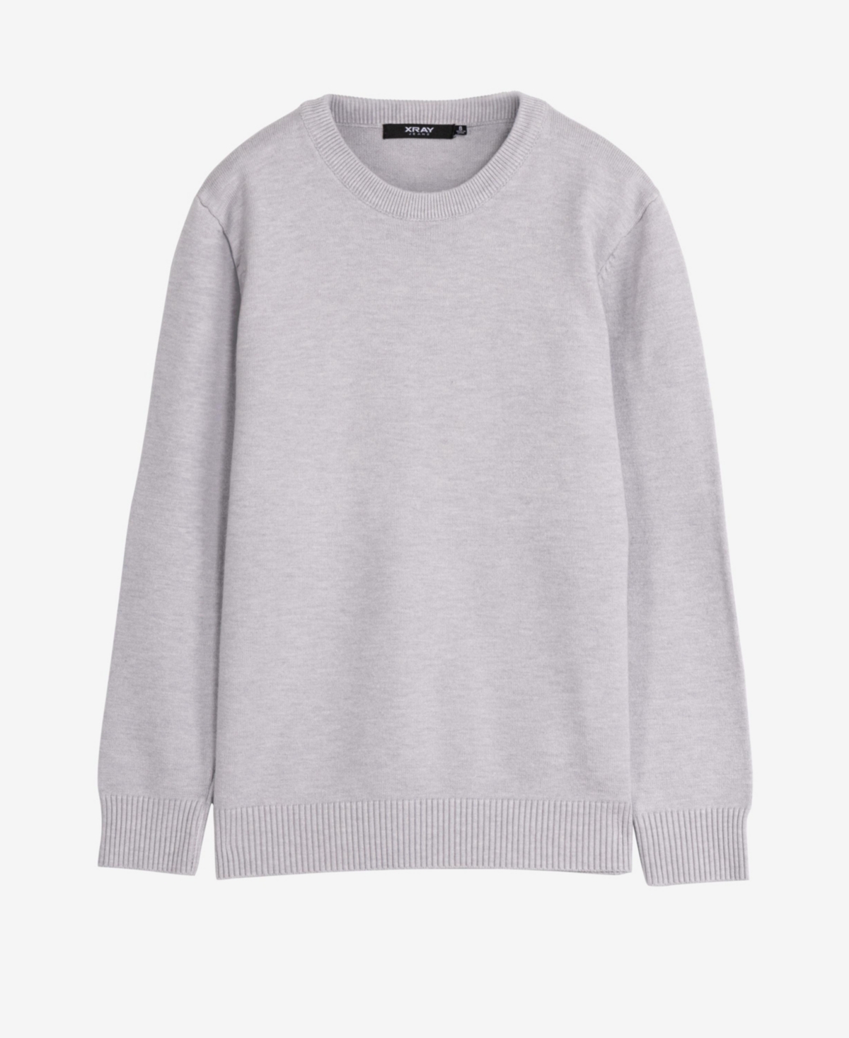 Click here for Xray Boys Basic Crew Neck Sweater - Light heather... prices