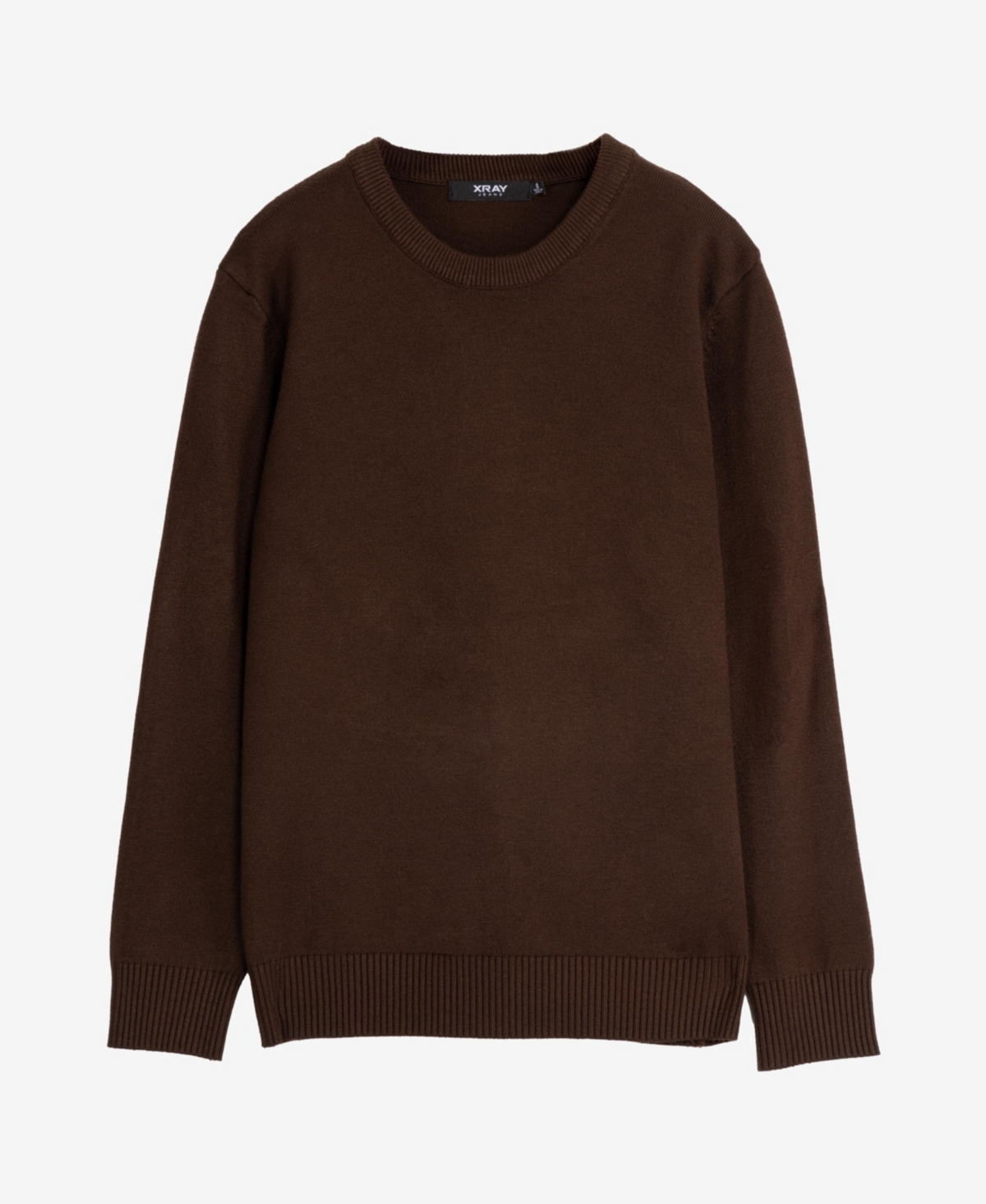 Click here for Xray Boys Basic Crew Neck Sweater - Dark brown prices
