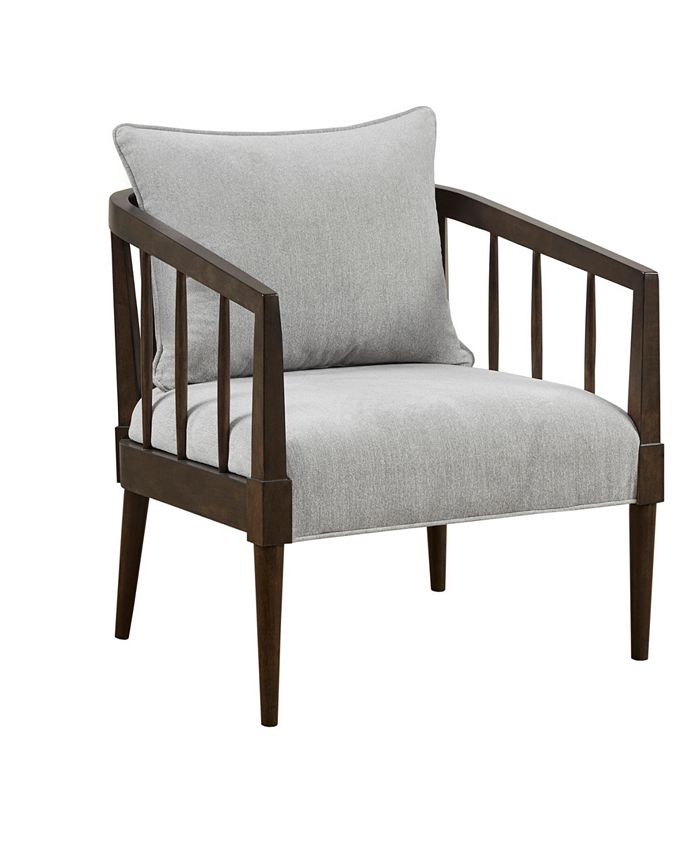 Madison Park 29" Josefine Wide Spindle Accent Armchair with Removable ...