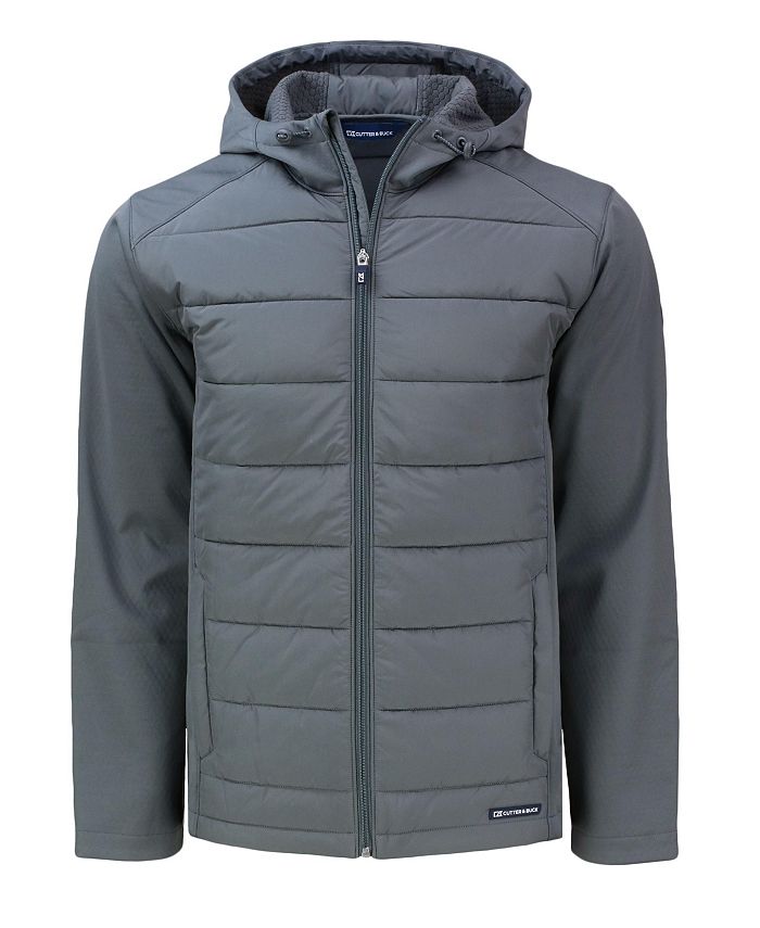 Cutter And Buck Evoke Hybrid Eco Softshell Recycled Full Zip Mens Big