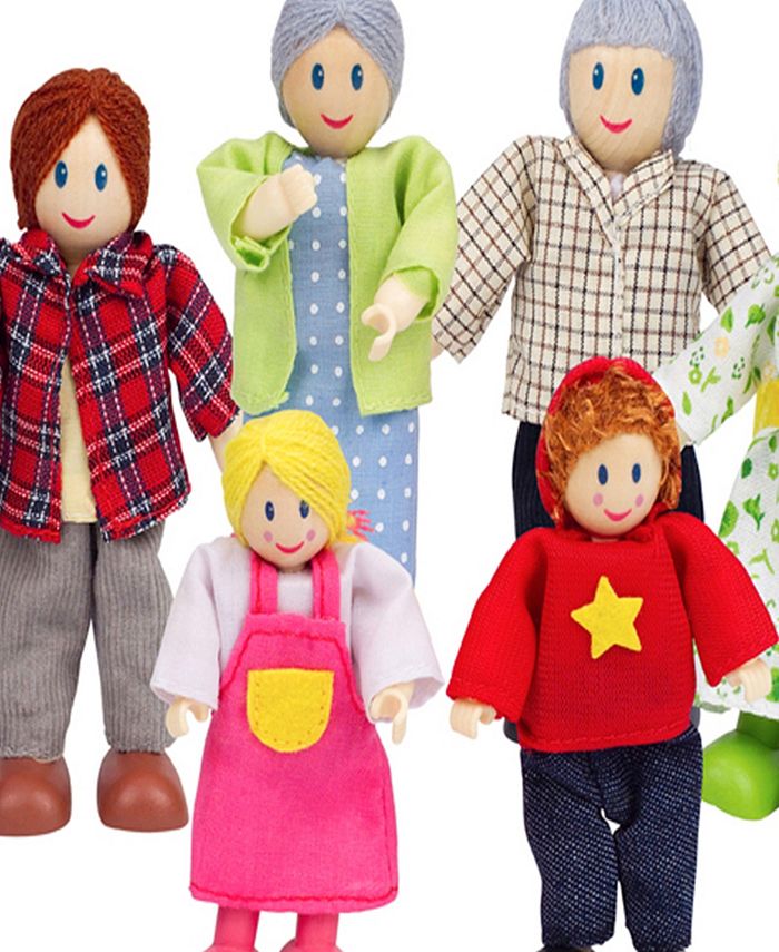 Hape Happy Family Caucasian Dollhouse Set - Macy's