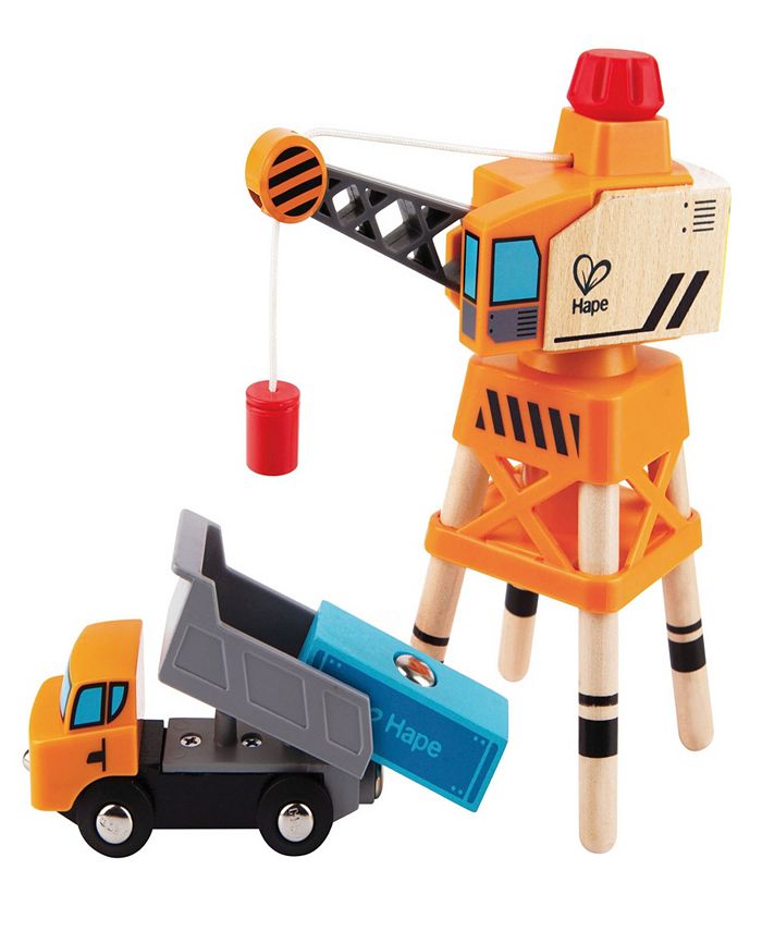 Hape Large Boom Crane Truck Set - Macy's