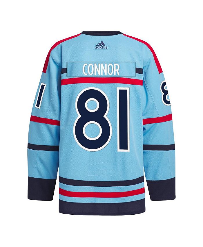 adidas Men's Kyle Connor Light Blue Winnipeg Jets Anniversary Authentic ...