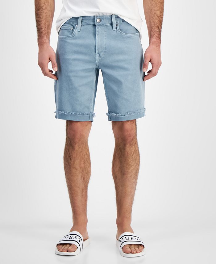 GUESS Men's Regular Stretch Denim Shorts - Macy's