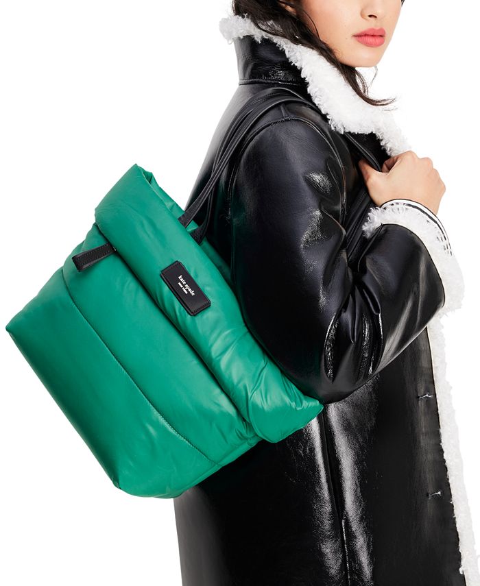 kate spade new york Puffed Puffy Fabric Small Tote - Macy's