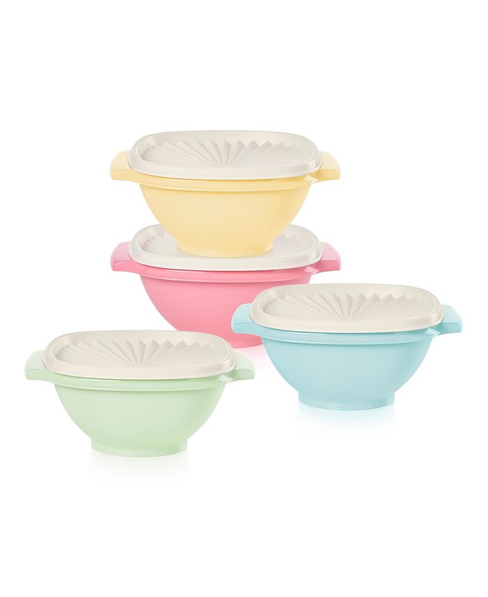 Tupperware Heritage 4 Pack Vintage 3.5 Cup Bowl Set - Macy's