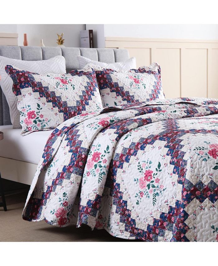 MarCielo 3 Piece Quilt Bedspread Set B024 - King - Macy's