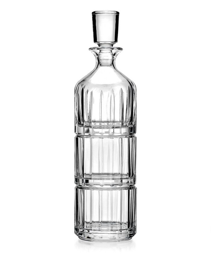 Godinger Parallels Stacking Decanter, Set of 3 - Macy's