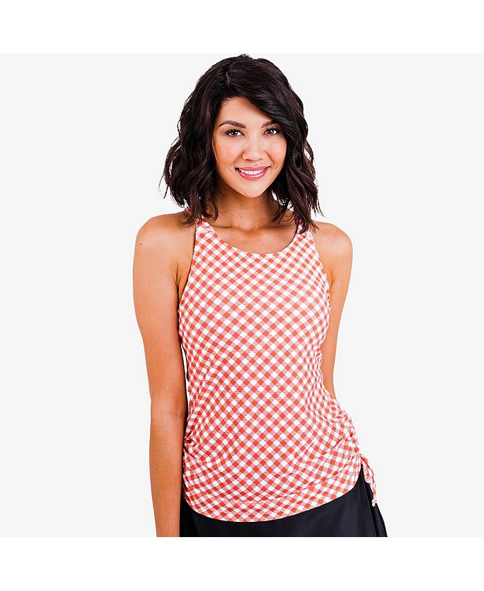 Calypsa Women's Maya Tankini Swim Top With Removable Cups - Macy's