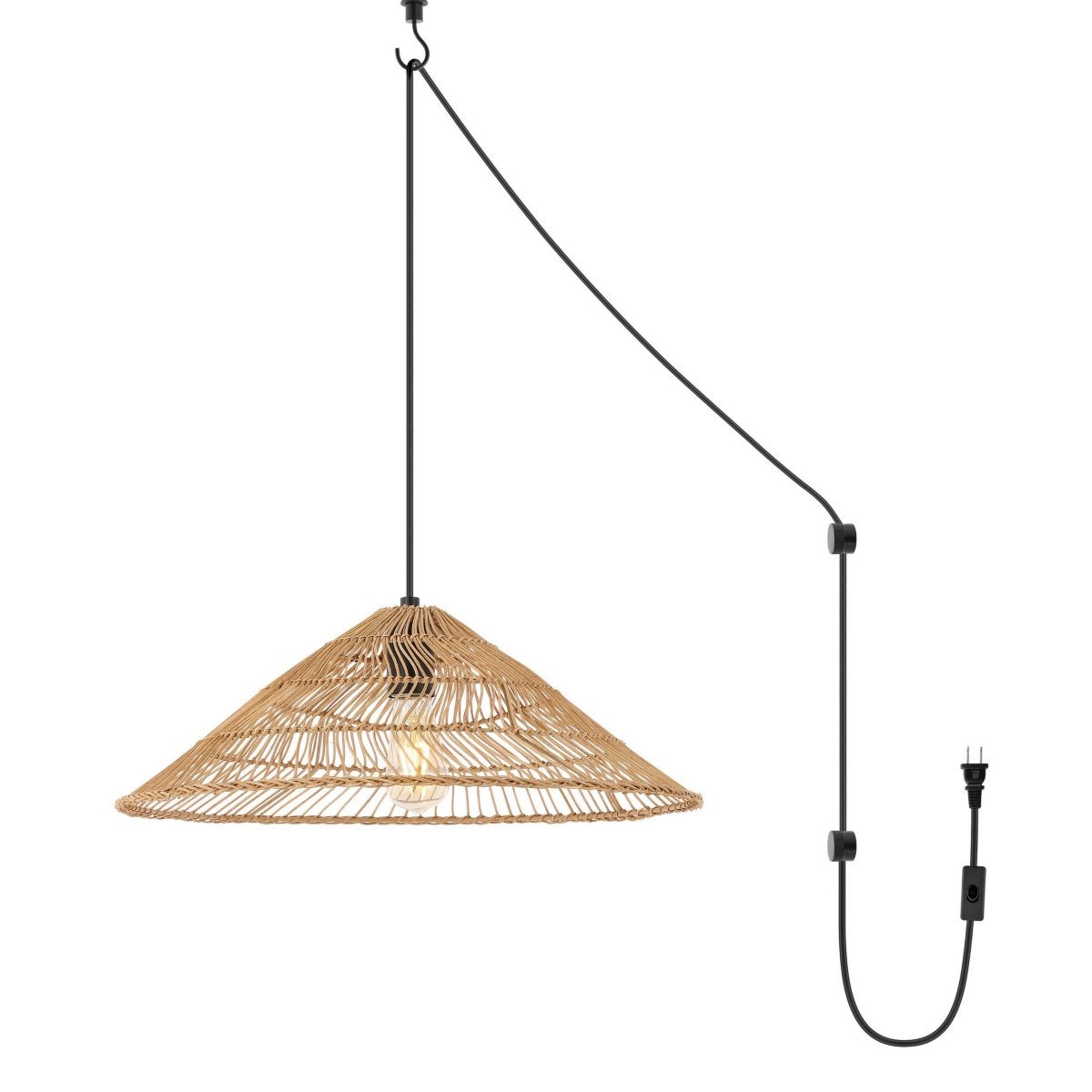 Click here for Nova Farmhouse Coastal Rattan Led Pendant Ceiling... prices