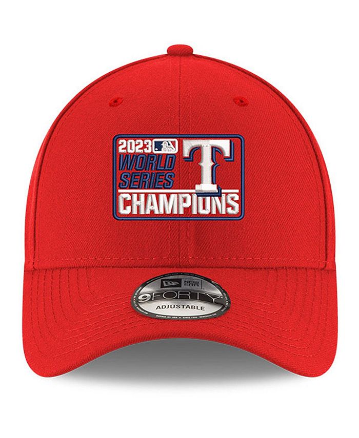 New Era Men's Red Texas Rangers 2023 World Series Champions Patch ...