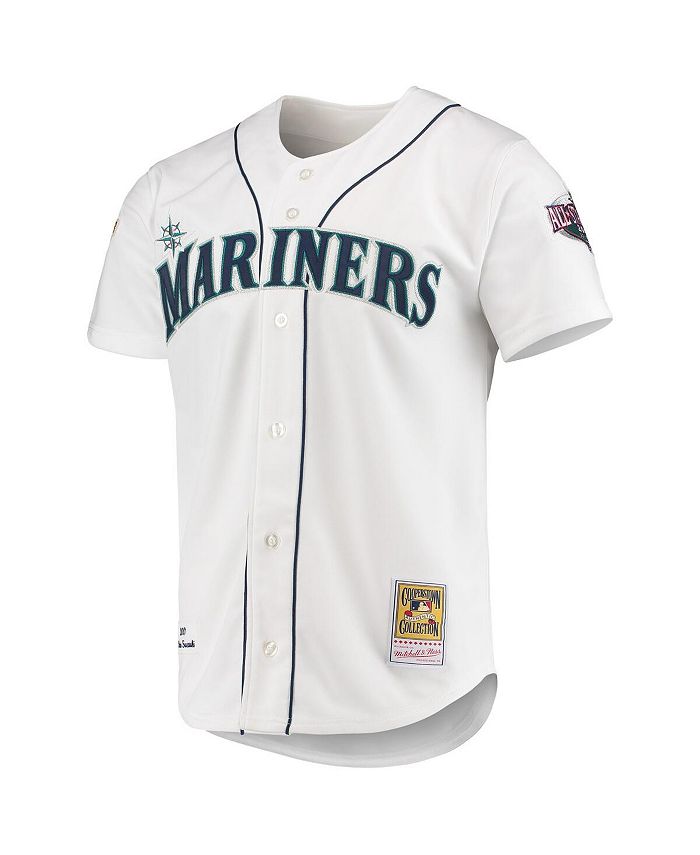 Mitchell & Ness Men's Ichiro Suzuki White Seattle Mariners 2001 MLB All ...