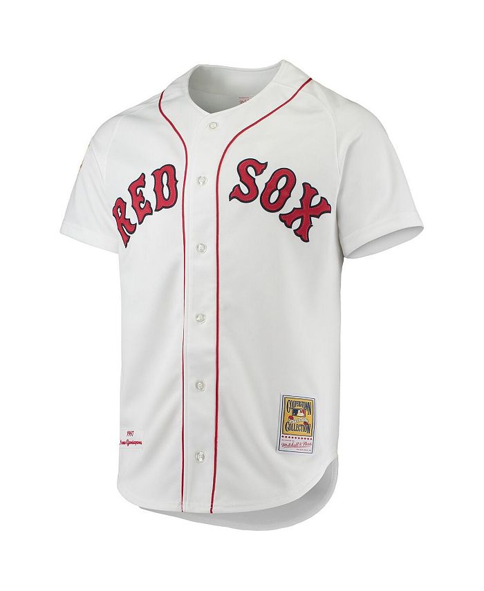 Mitchell & Ness Men's Nomar Garciaparra White Boston Red Sox 1997 ...