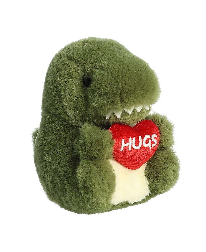 Aurora Small Hugs T-Rex Rolly Pet Round Plush Toy Green 6" - Macy's