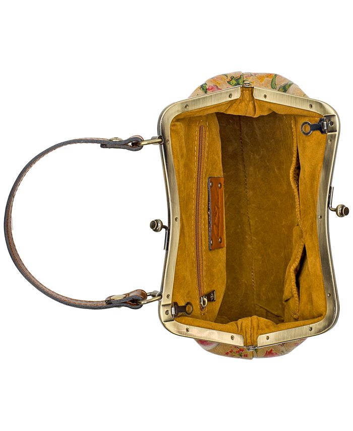 Patricia Nash Laureana Small Leather Frame Satchel - Macy's