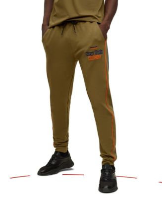 BOSS by Hugo Boss Men's Boss NBA Flock-Print Logo Tracksuit Bottoms ...