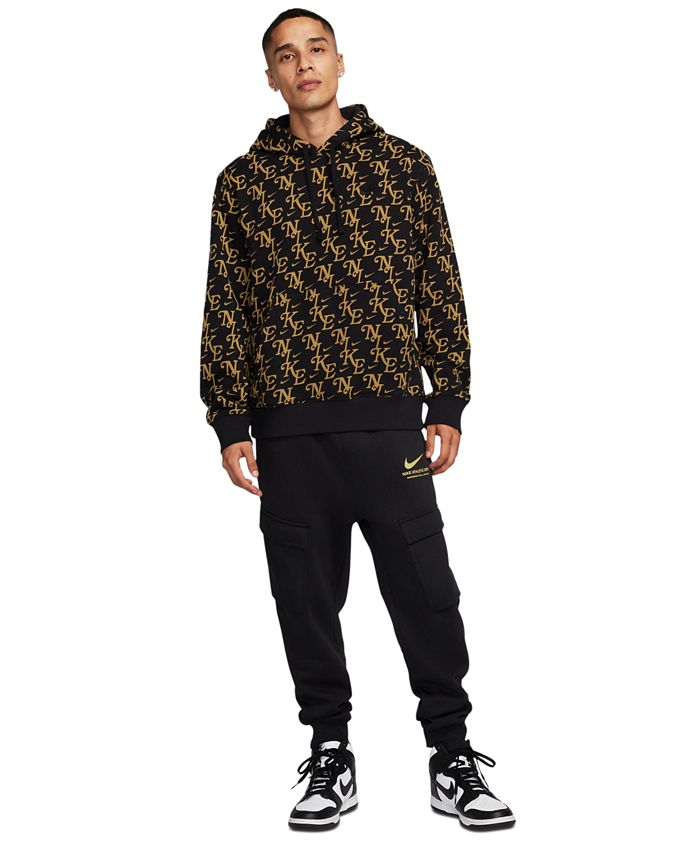 Nike Men's Sportswear Club Fleece Logo-Print Hoodie - Macy's