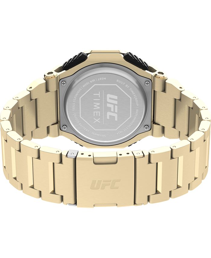 Timex UFC Men's Colossus Analog-Digital Gold-Tone Stainless Steel Watch ...