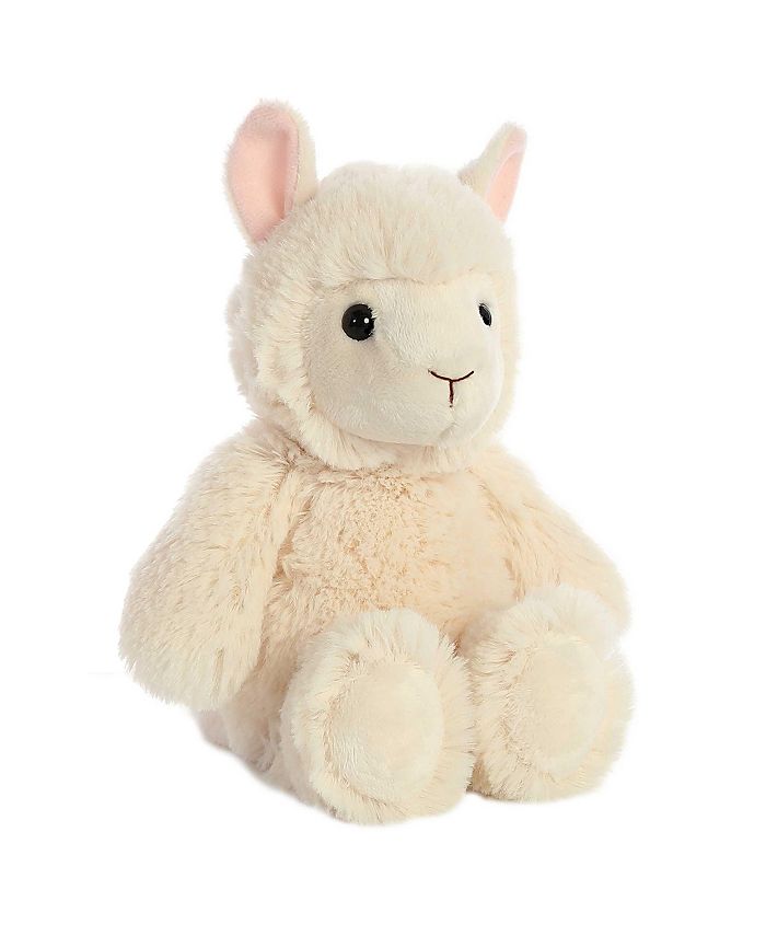 Aurora Small Llama Cuddly Friends Playful Plush Toy White 8" - Macy's