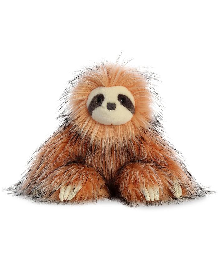 Aurora Large Skyler Sloth Luxe Boutique Exquisite Plush Toy Orange 15 ...