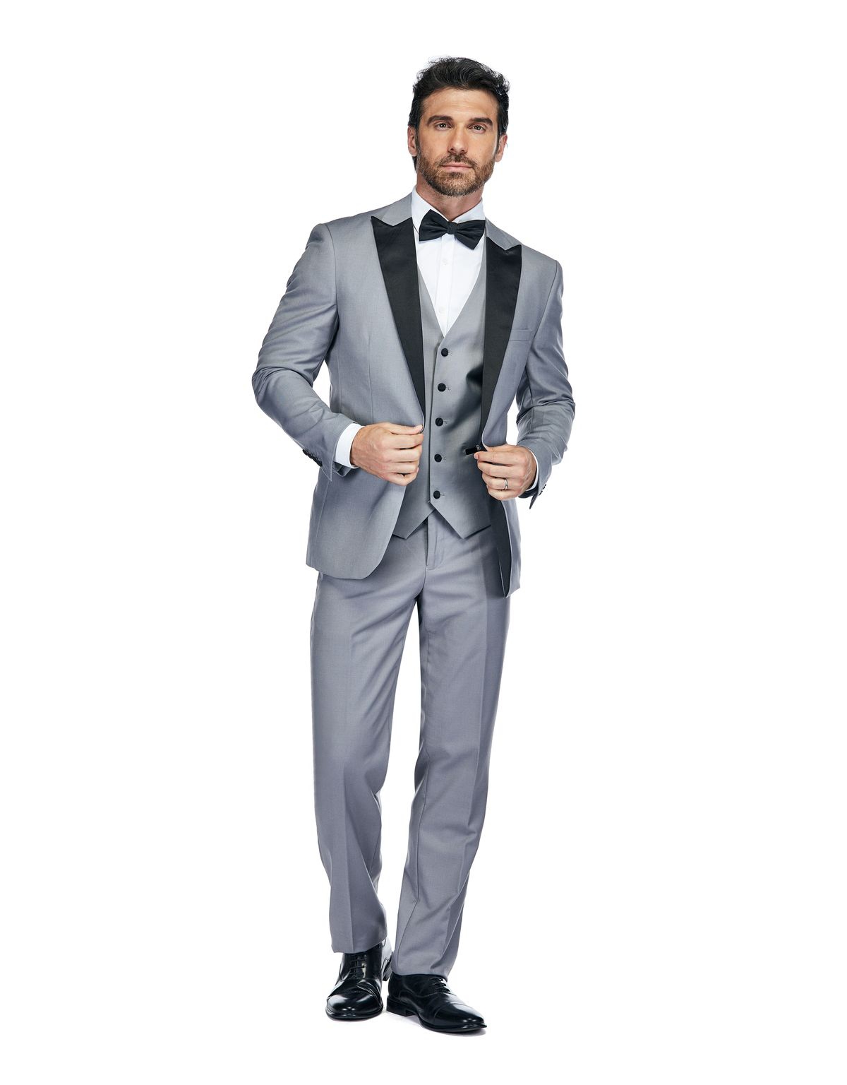 Click here for Gino Vitale Mens 3-Piece Slim Fit Tuxedo with Peak... prices