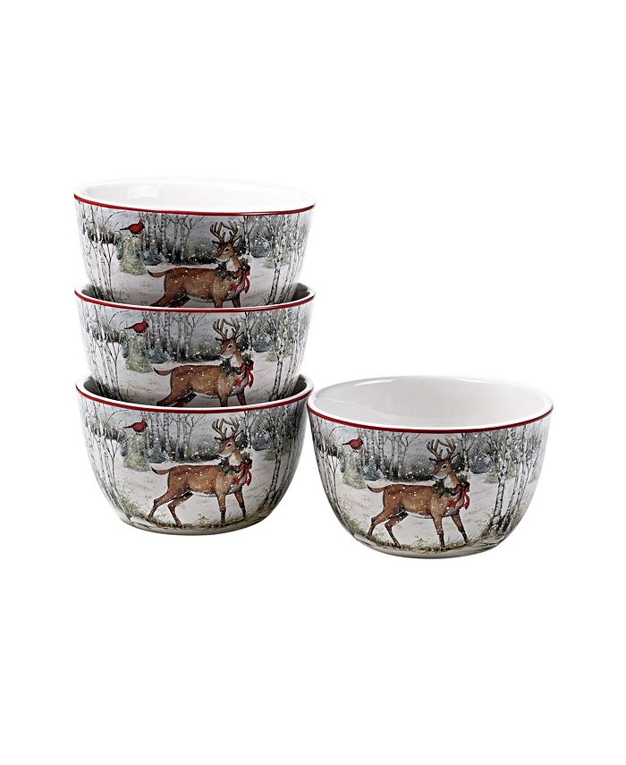 Certified International Winter Forest 16 Piece Dinnerware - Macy's