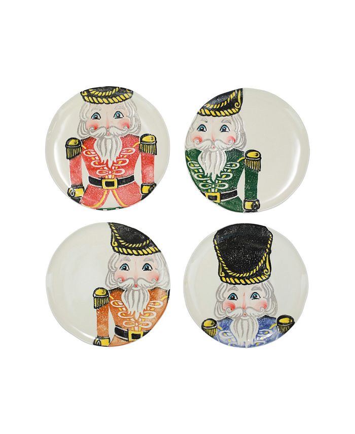 VIETRI Nutcrackers Dinnerware Dinner Plates, Set of 4 - Macy's