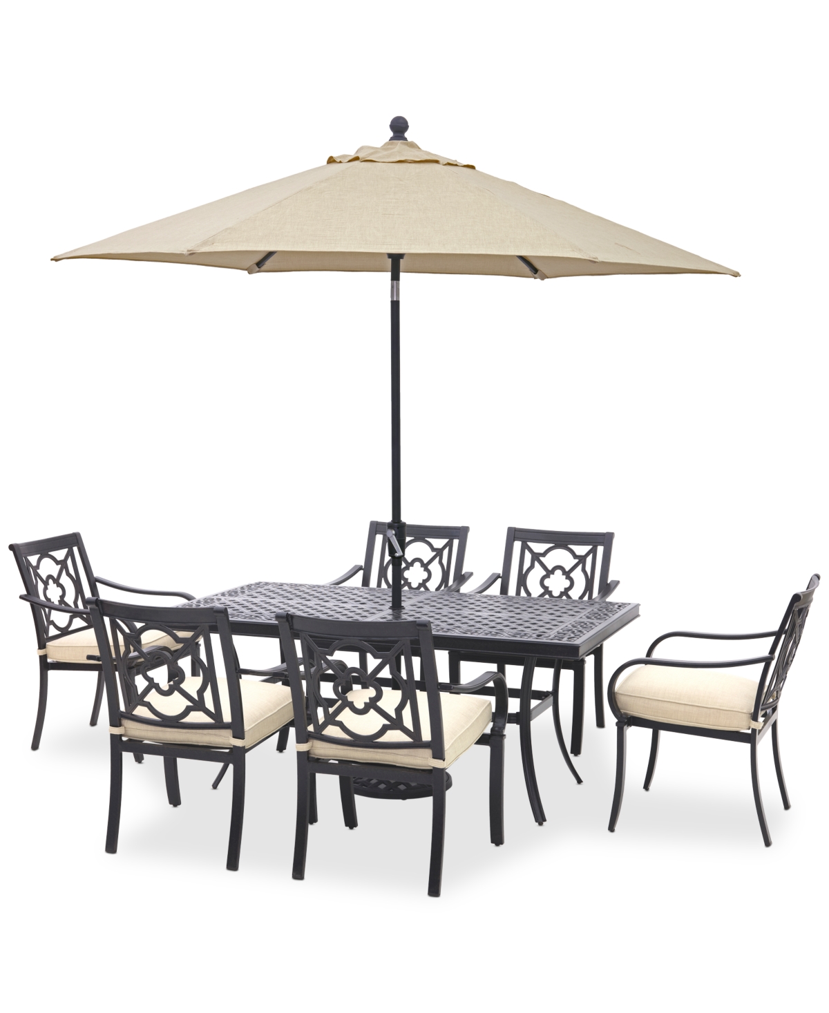 Click here for St Croix Outdoor 7-pc Dining Set (68x38 table + 6... prices
