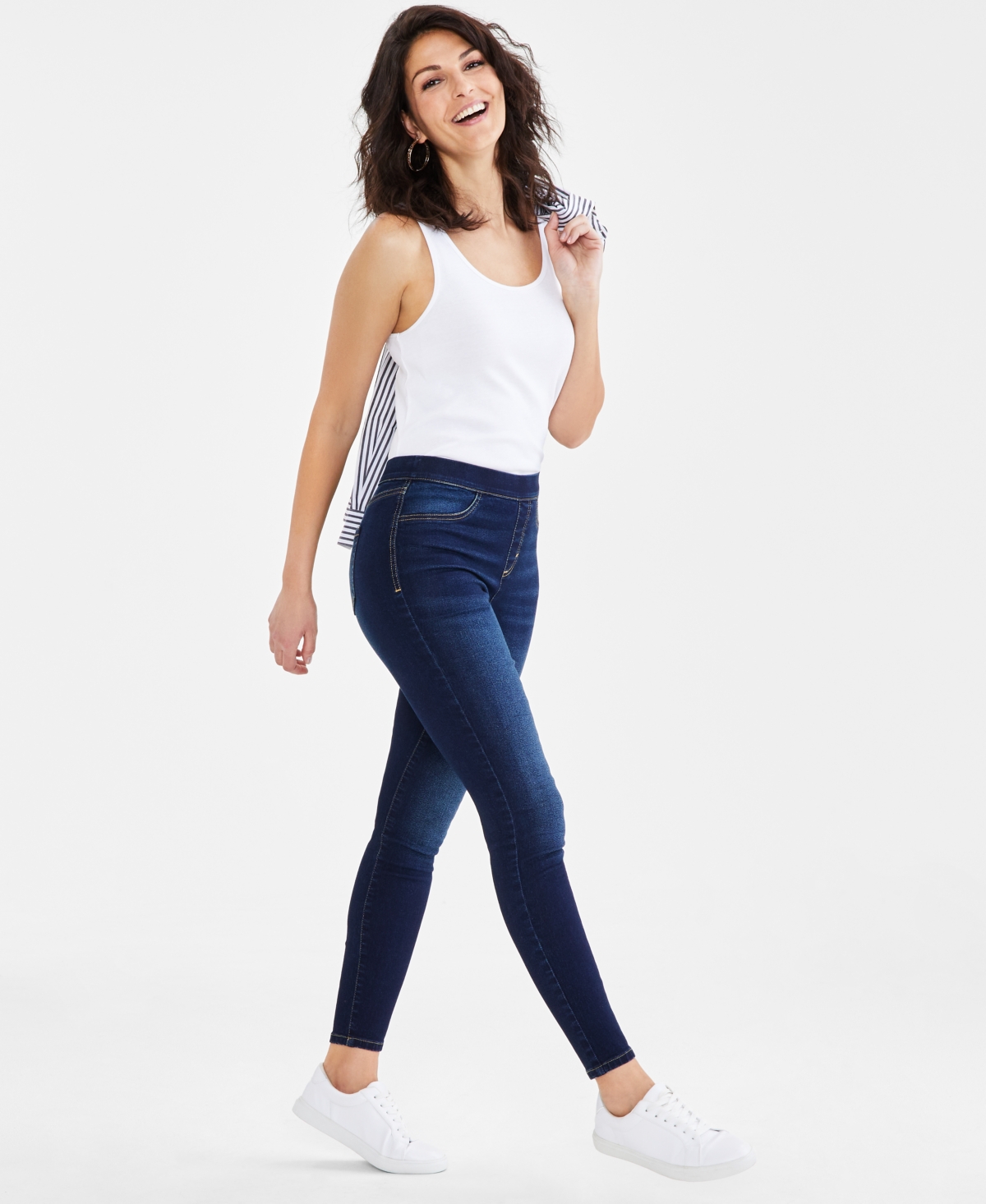 Click here for Style & Co Petite Mid-Rise Pull On Jeggings  Creat... prices