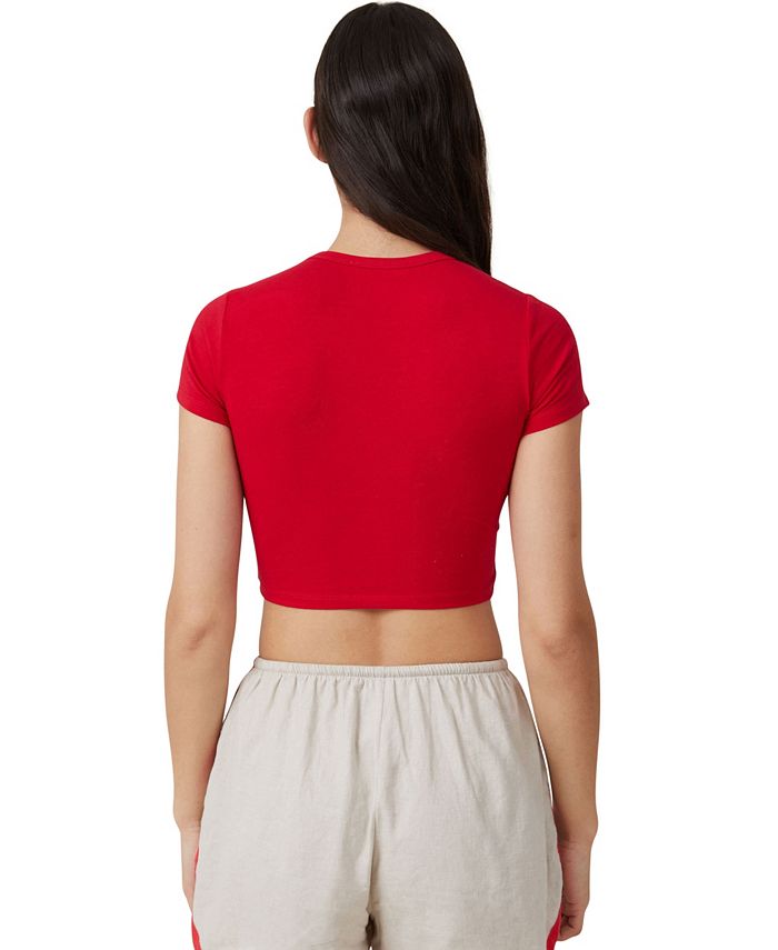 COTTON ON Women's Micro Crop T-shirt - Macy's