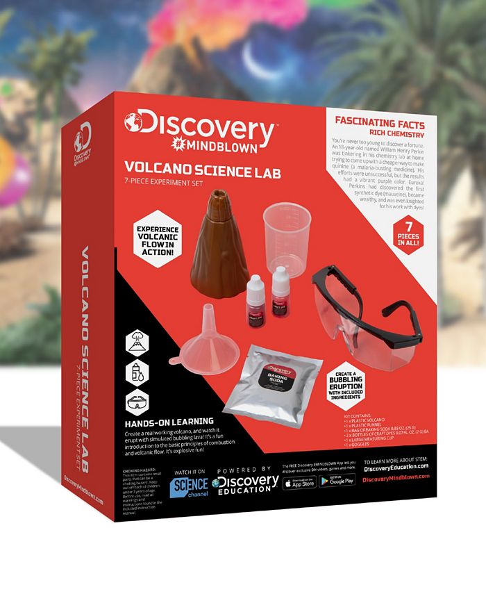 Discovery #MINDBLOWN Volcano Science Lab Hands On Kids Experiment Set ...