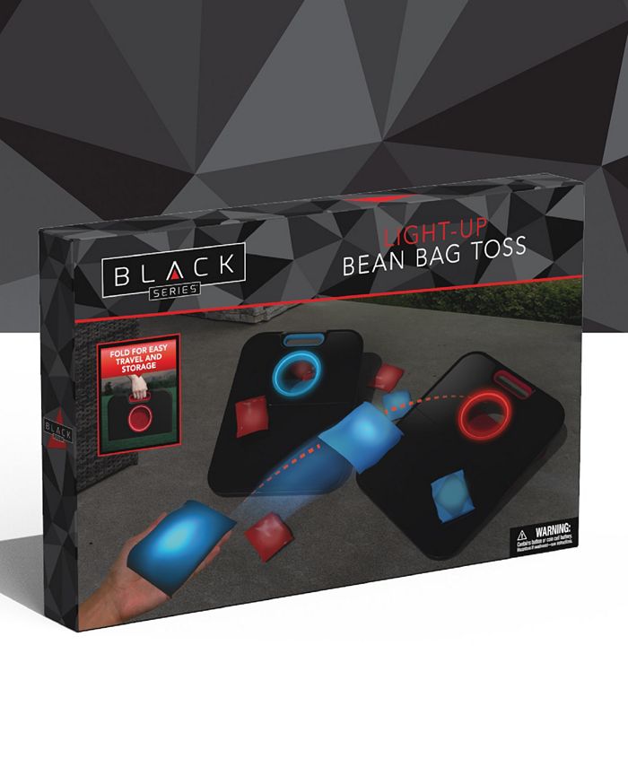 Black Series Light Up Bean Bag Toss Outdoor Game Set with Boards - Macy's