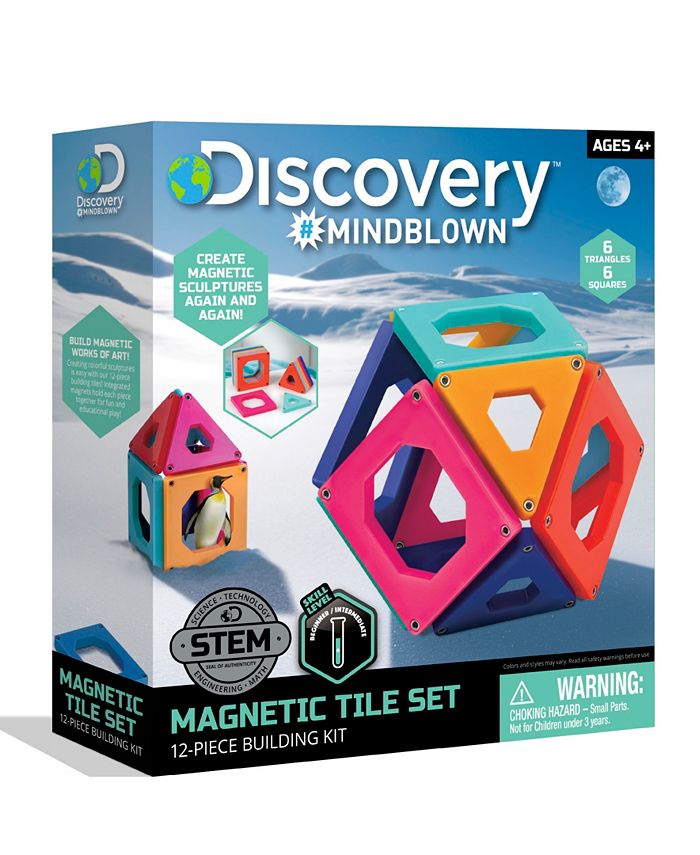 Discovery #MINDBLOWN Magnetic Tile Building Block Set - Macy's