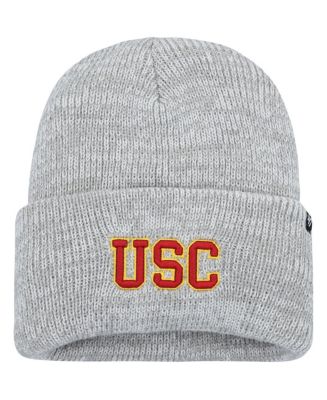 Men's '47 Brand Gray USC Trojans Brain Freeze Cuffed Knit Hat - Macy's