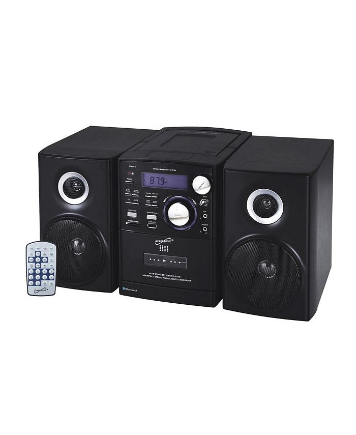 Supersonic Portable Bluetooth Micro Stereo System - Macy's