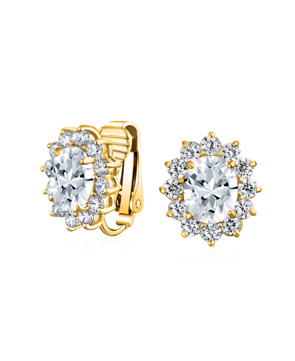 Click here for Bling Jewelry Classic Cubic Zirconia Cz Halo Crown... prices