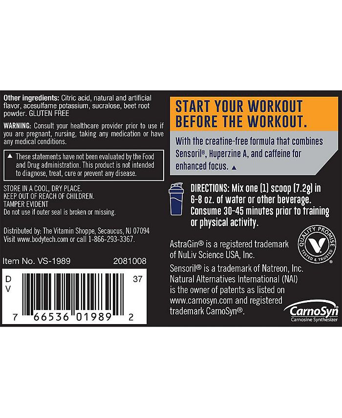 BodyTech Flash Point - Pre-Workout Concentrate - Fruit Punch (7.6 oz ...