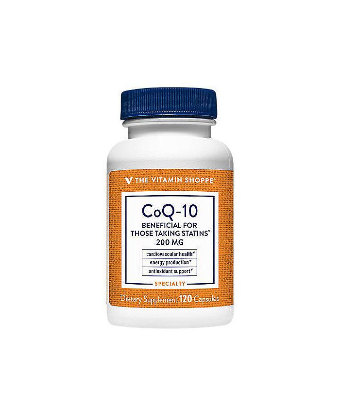 The Vitamin Shoppe CoQ-10 - Supports Cardiovascular Health & Energy Production - 200 MG (120 ...