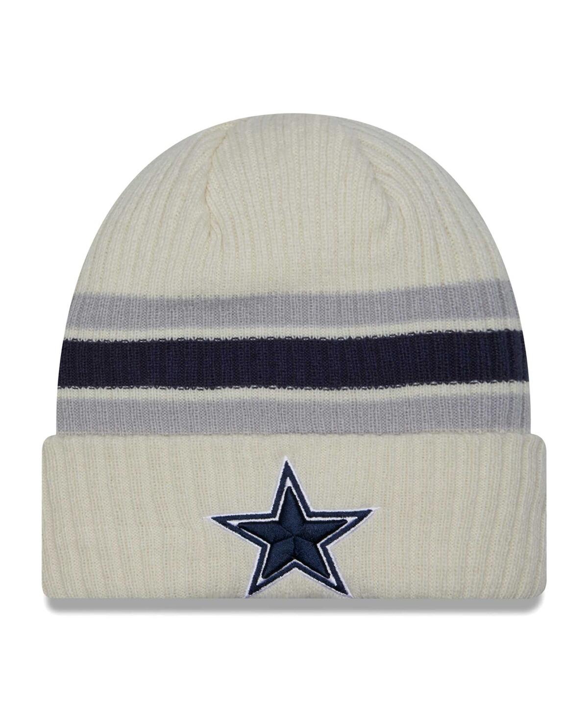 Click here for Mens New Era Cream Dallas Cowboys Team Stripe Cuff... prices